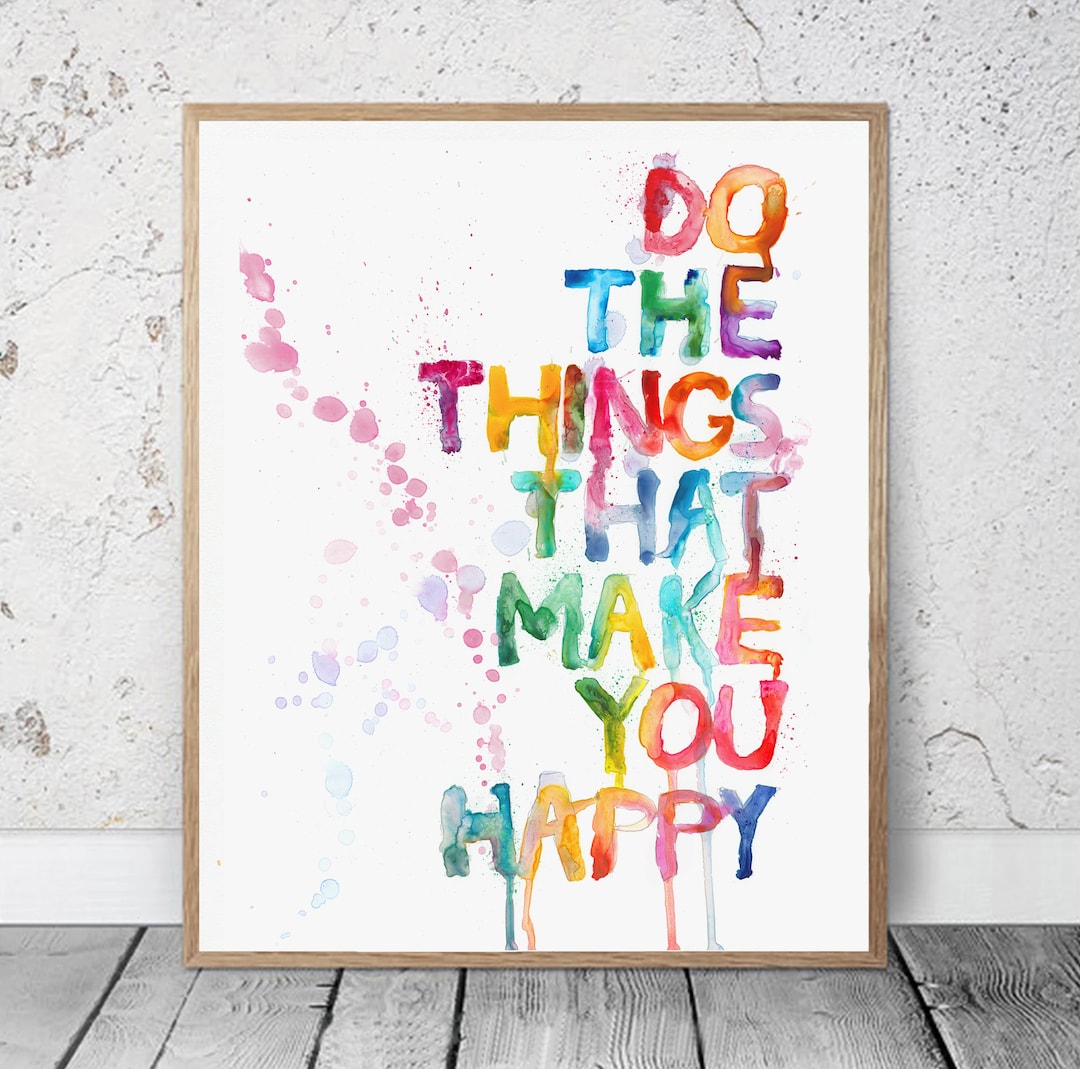 Motivational Watercolor Quote Print, Colorful Inspirational Art - Etsy