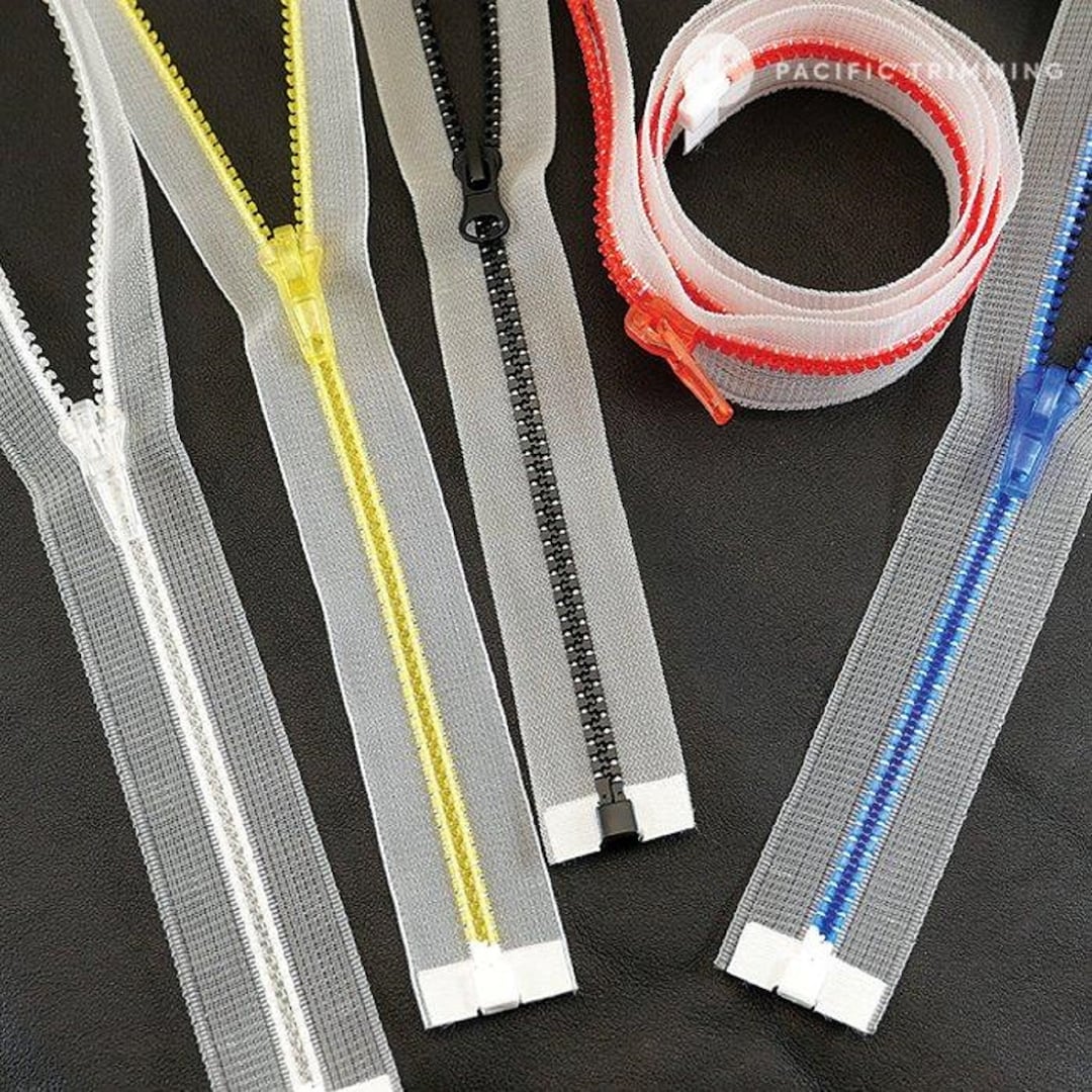 Transparent Colorful Molded Plastic #5 Zipper *custom Cut to Length* - Etsy