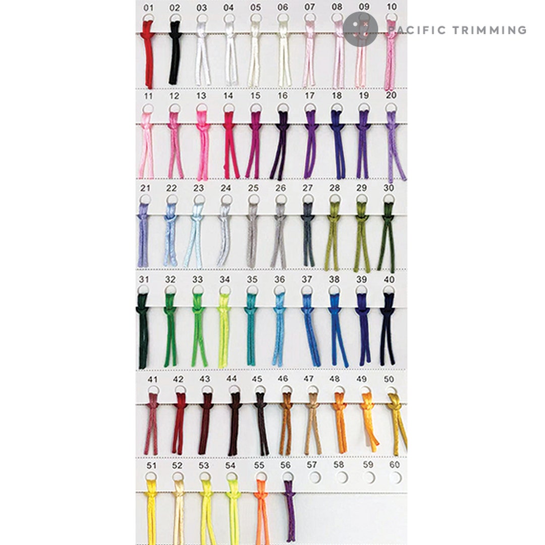 2mm Satin Rattail Chinese Knot Cord Multiple Colors - Etsy