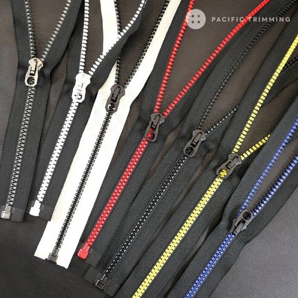 Unique Round Molded Plastic 5 Zipper custom Cut to Length - Etsy