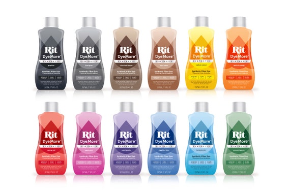Rit Dye Liquid More Synthetic Fiber Dye All Colors Perfect for Fabric and DIY Crafts Easy Application Etsy UK