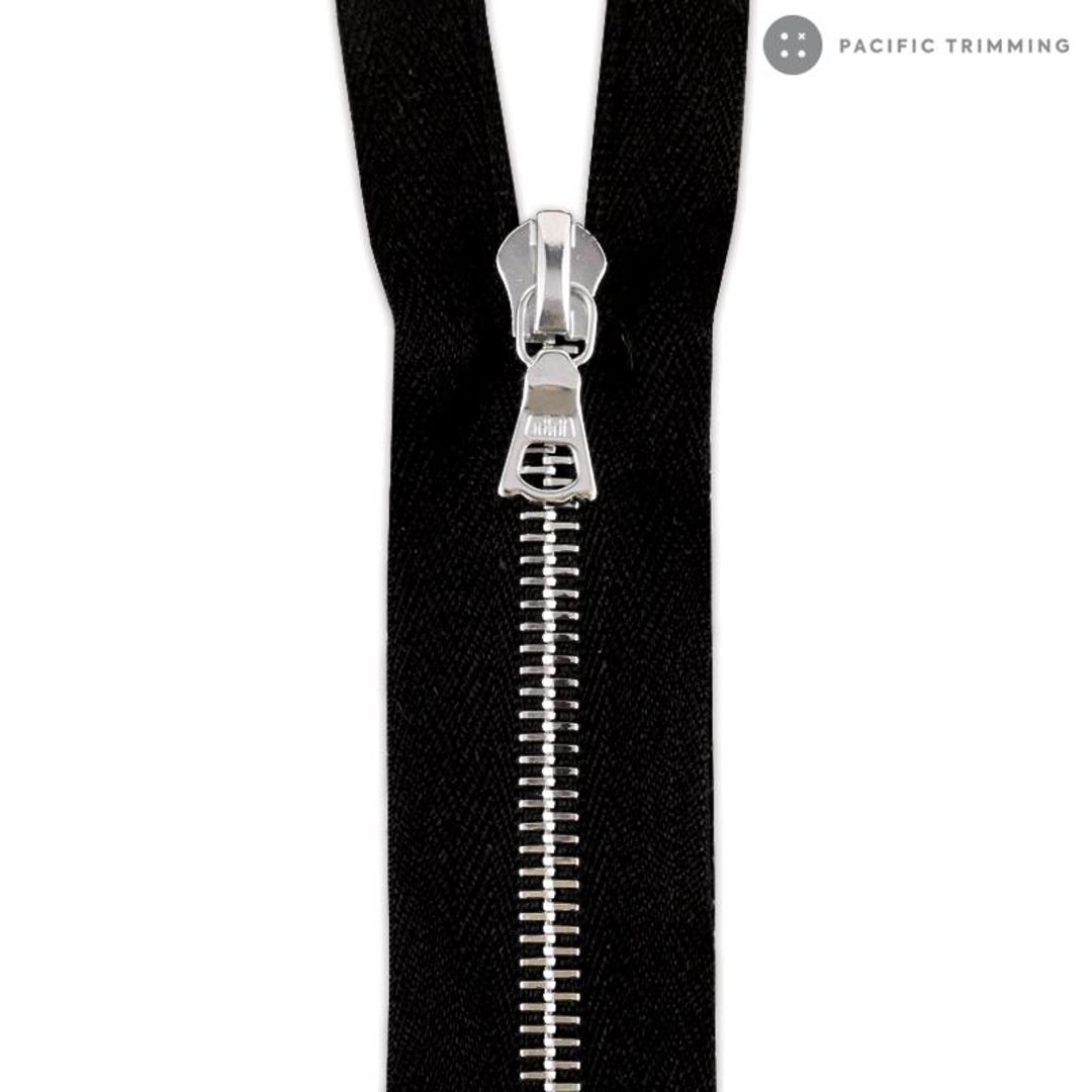 Riri M4 One Way Nickel Teeth Zipper *custom Cut to Length* - Etsy