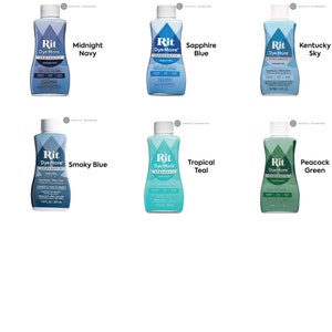 Rit Dye Liquid - More Synthetic Fiber Dye All Colors, Perfect for ...