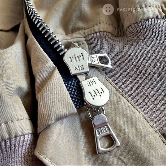 Riri M4/M6/M8 Two Way Titanium Teeth Metal Black Zipper matte - Etsy