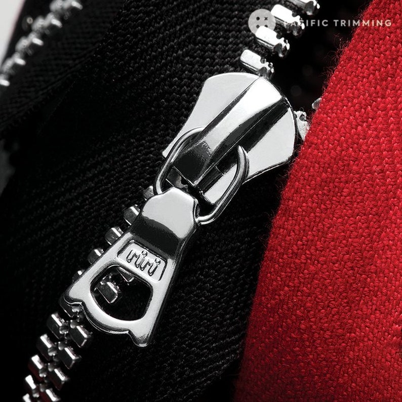 Riri M8 One Way Nickel Teeth Metal Zipper custom Cut to - Etsy