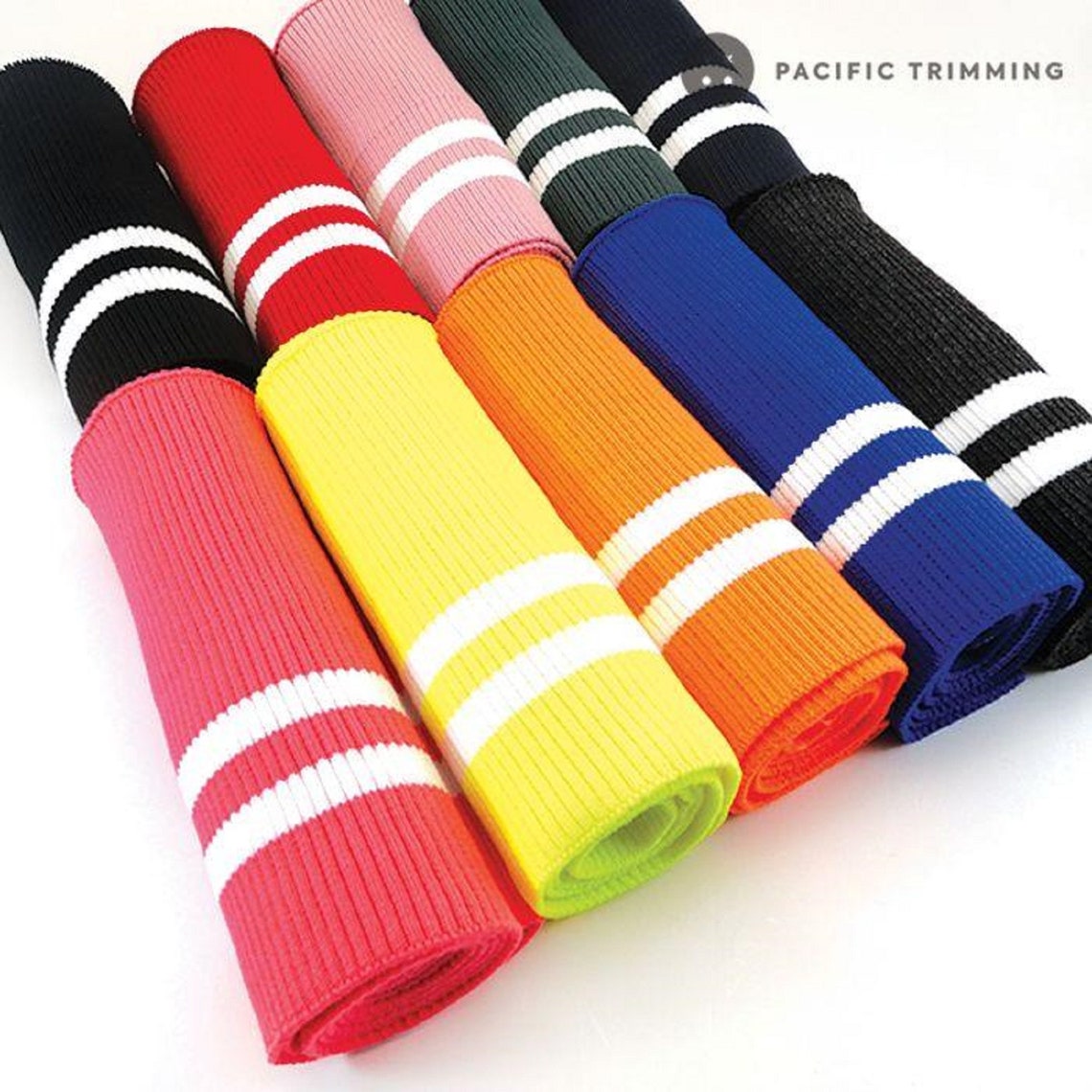 Heavy Weight Two Line Striped Rib Knit Multiple Colors - Etsy