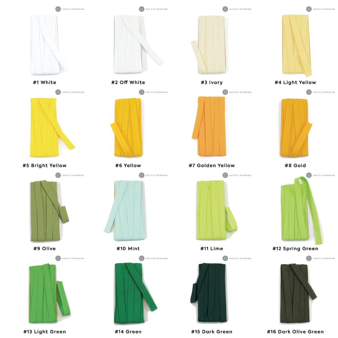 3/8" Double Fold Bias Tape 56 Colors - Etsy
