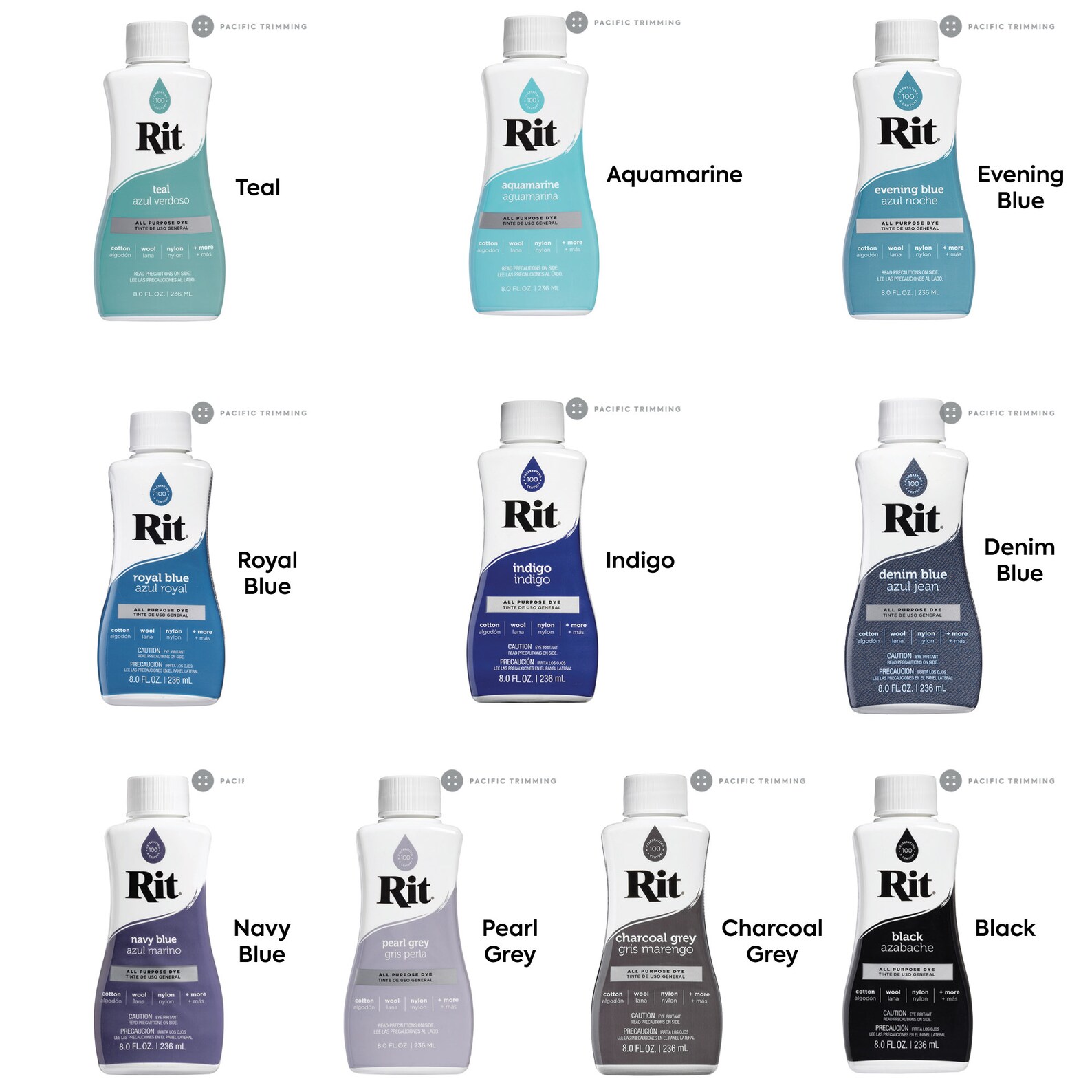 Rit All Purpose Liquid Dye All Colors | Etsy