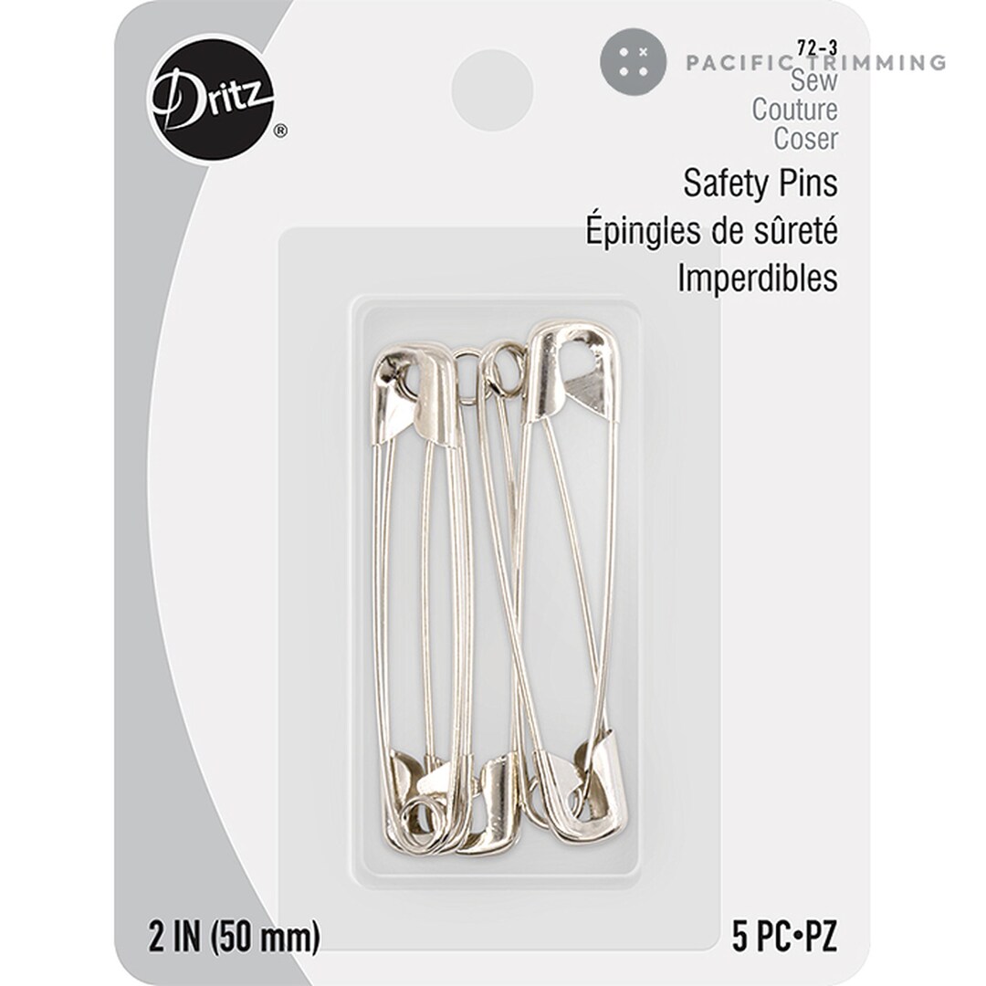 Dritz 2 Inch Safety Pins - 5pc - Etsy