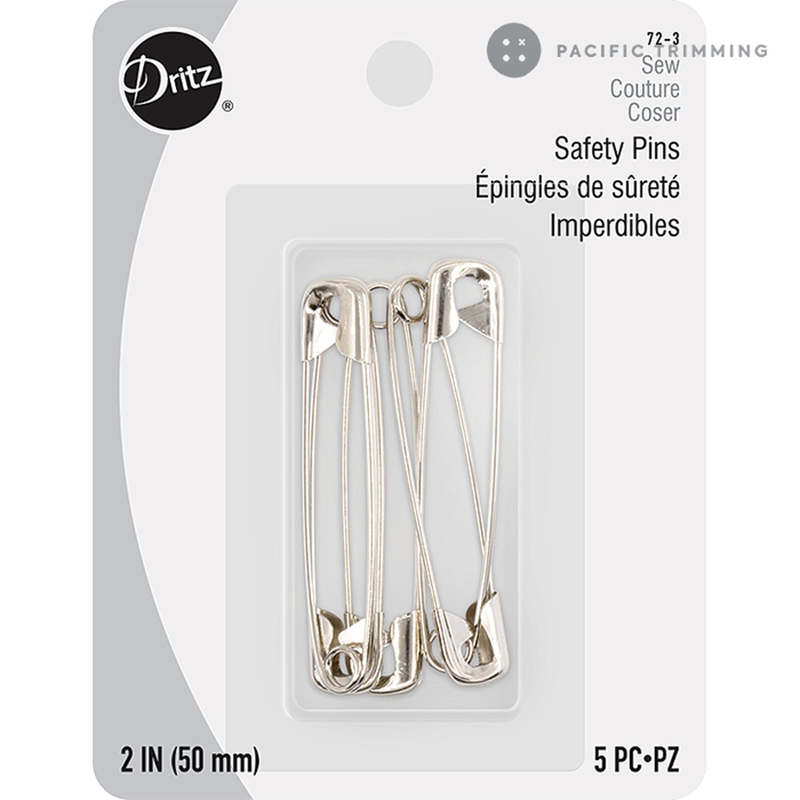 Dritz 2 Inch Safety Pins 5pc - Etsy