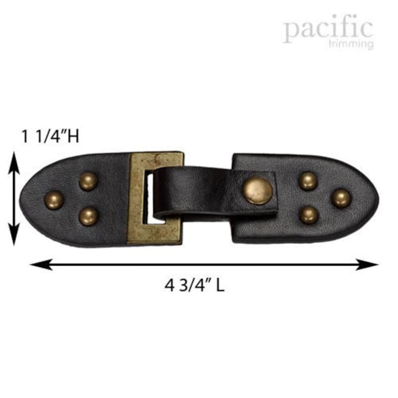 4 3/4 Leather Closure 2 Colors Available 201018 - Etsy