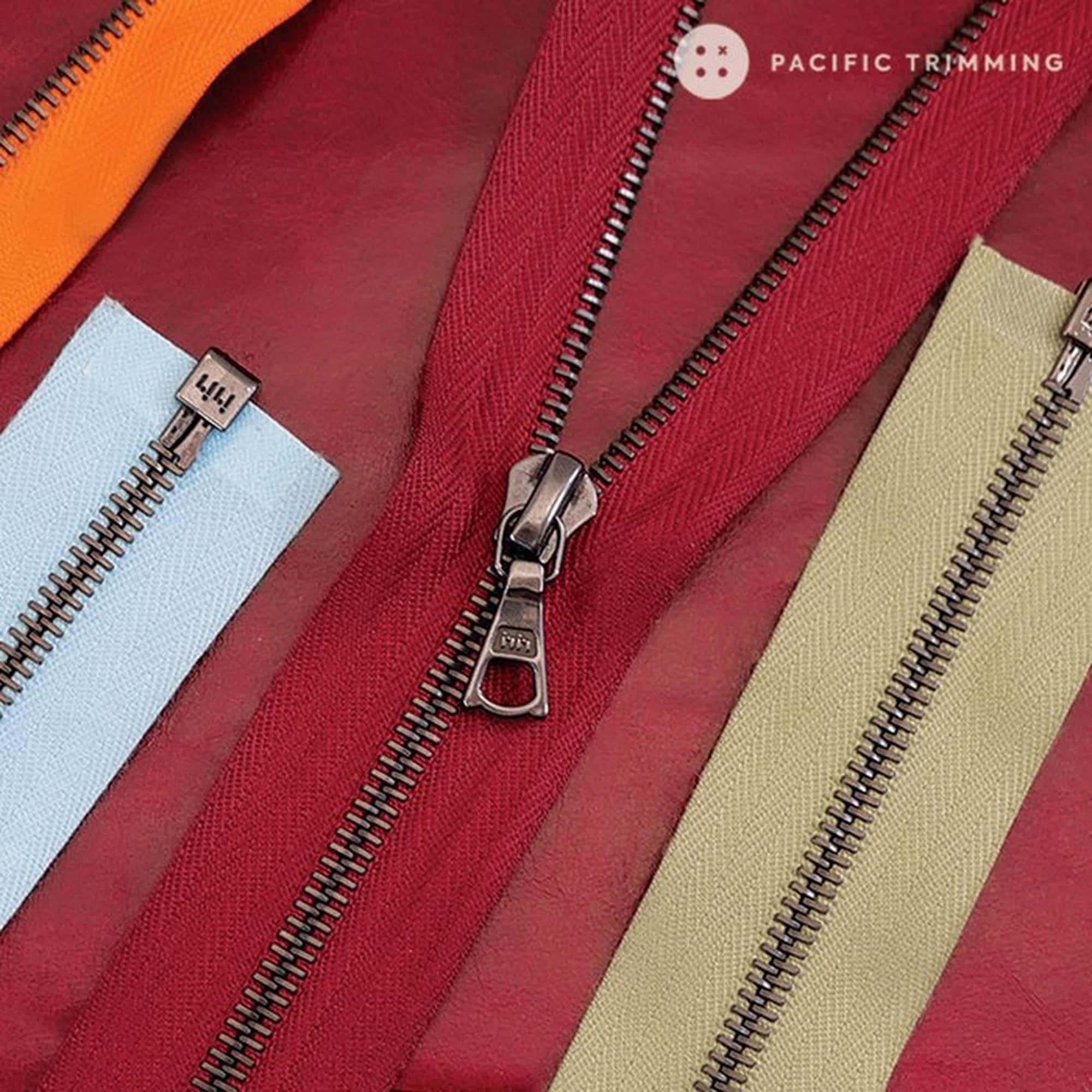 Riri M4 One Way Gunmetal Teeth Metal Zipper custom Cut to - Etsy