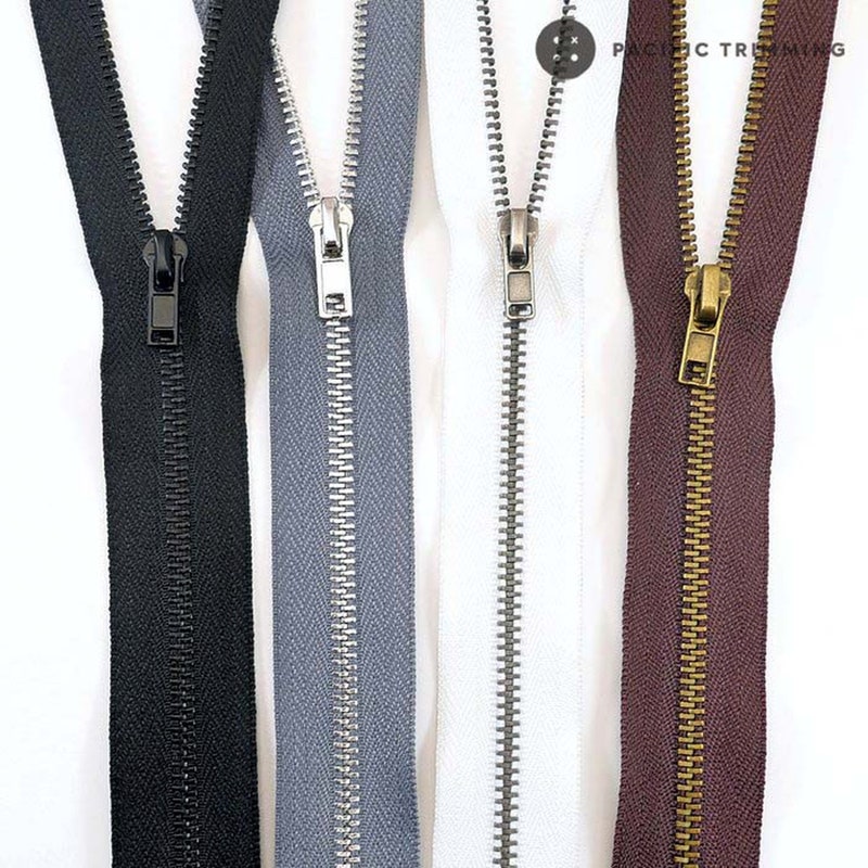 Ykk Open End Metal Zippers - Etsy