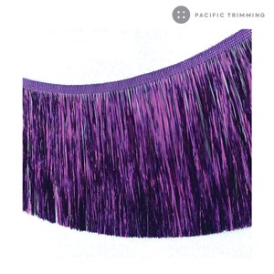 4", 8" Metallic Fringe Trim Multiple Colors - Etsy