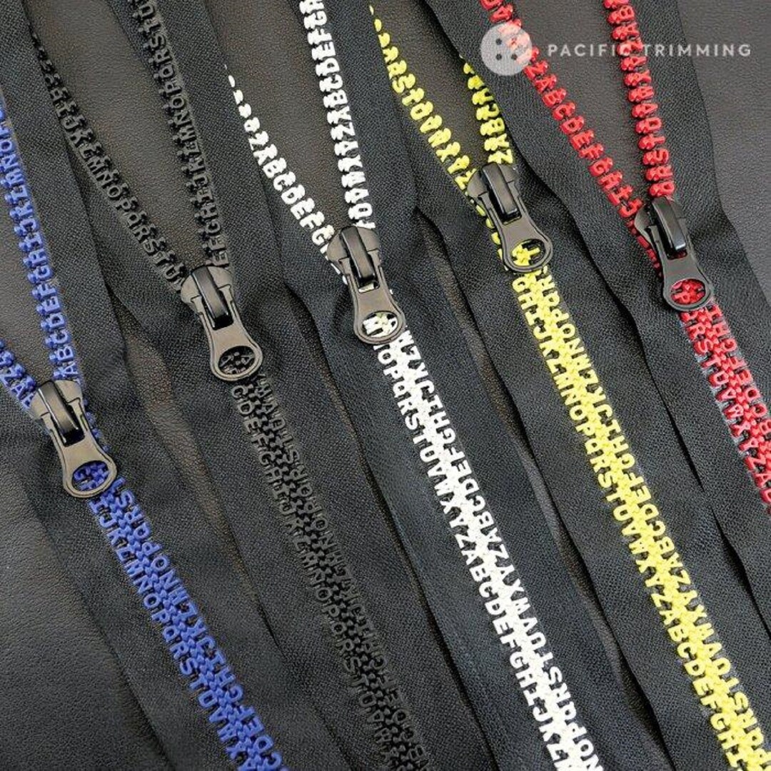 Alphabet Letter Molded Plastic #8 Zipper *custom Cut to Length* - Etsy