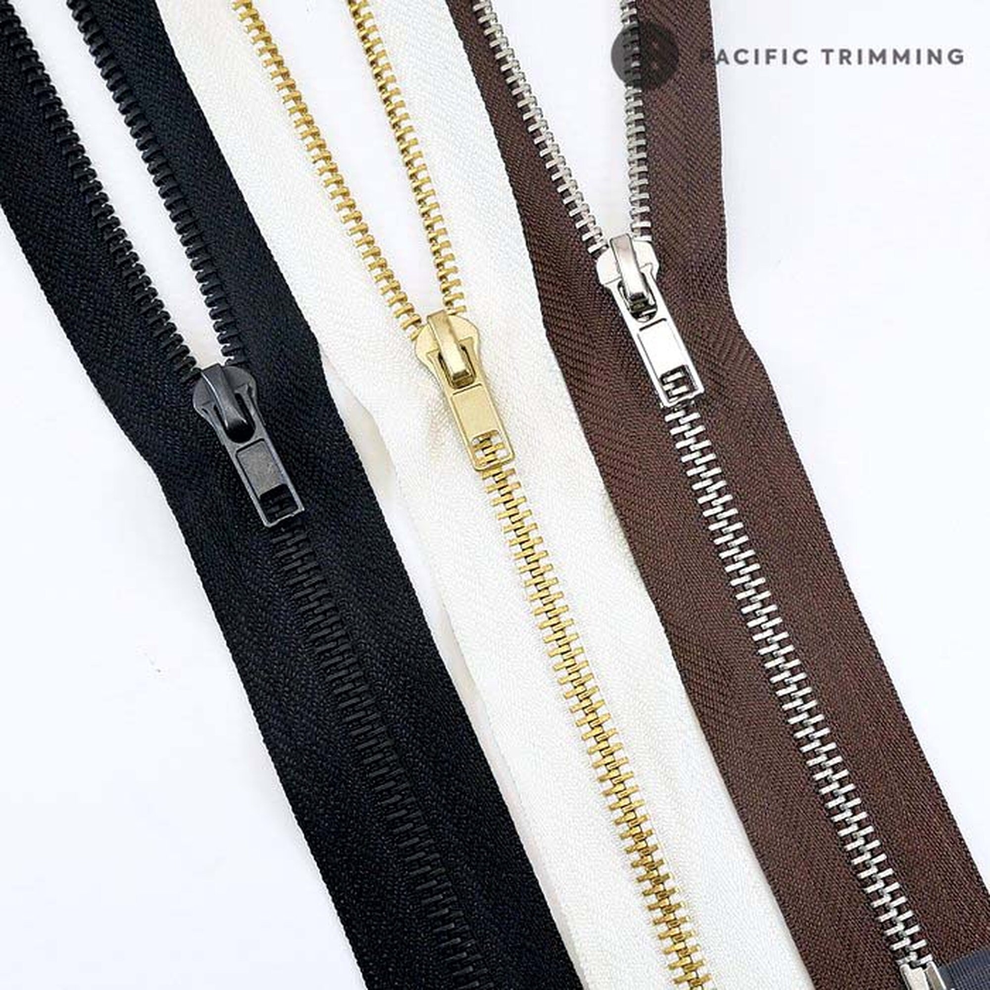 Metal 3 5 or 8 Teeth One Way Zipper custom Cut to Length - Etsy