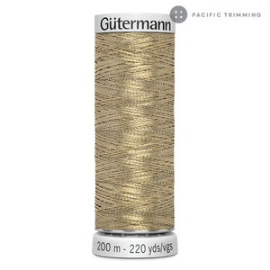 Gutermann Dekor Metallic Embroidery Thread 200M 29 Colors - Etsy