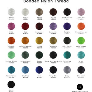 Bonded Nylon Thread - 31 Colors - Etsy