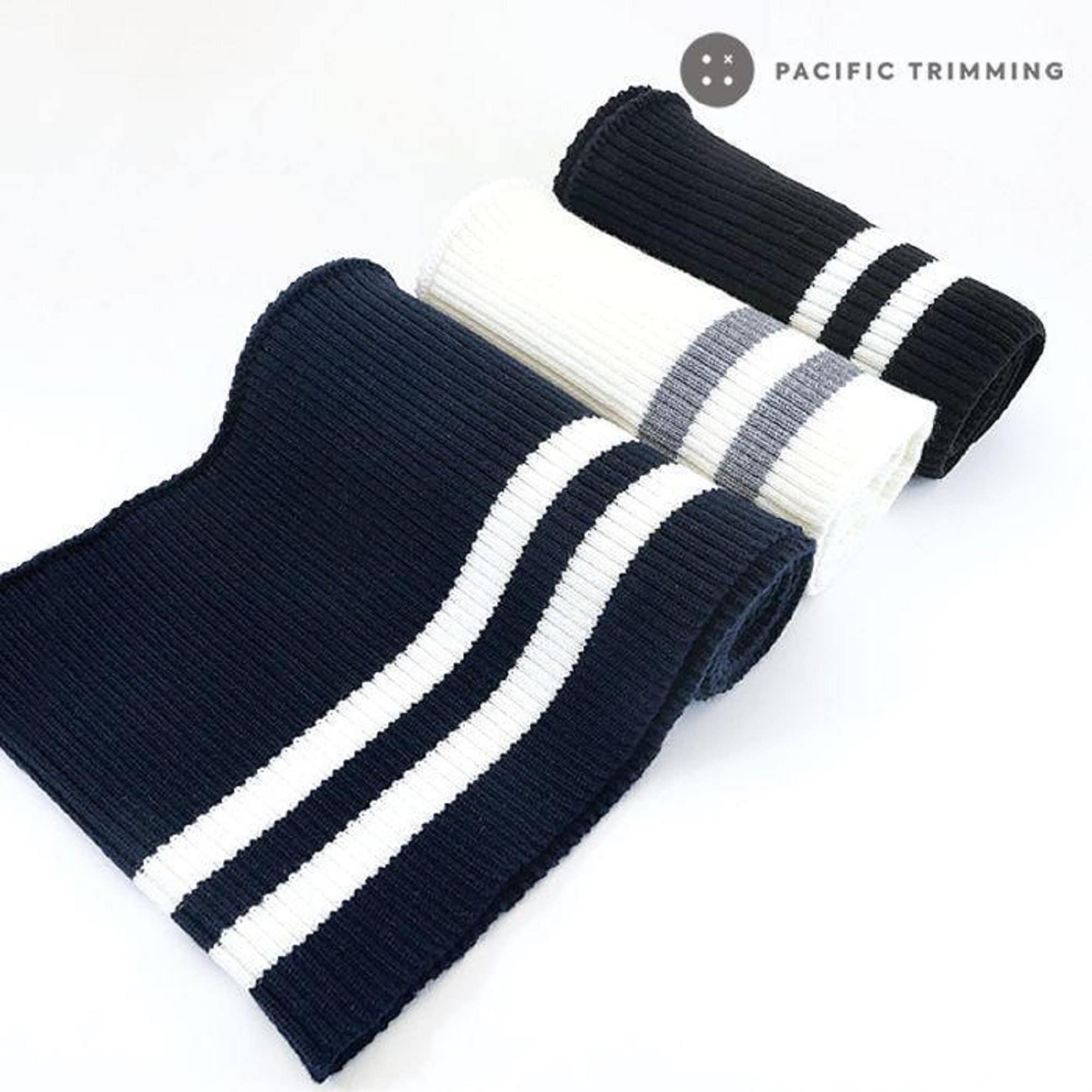 Chunky Two Line Striped Rib Knit Multiple Colors - Etsy