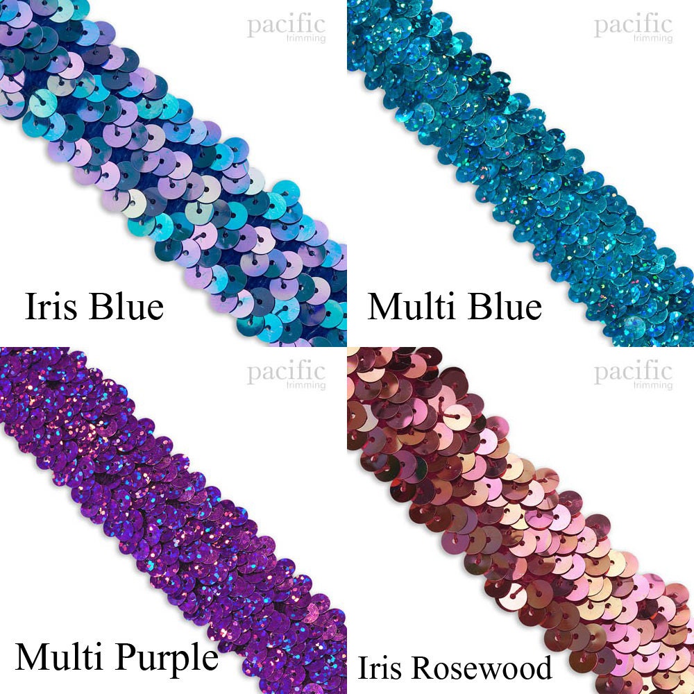 1 5/8" 4-row Stretch Sequins :310005SQ - Etsy