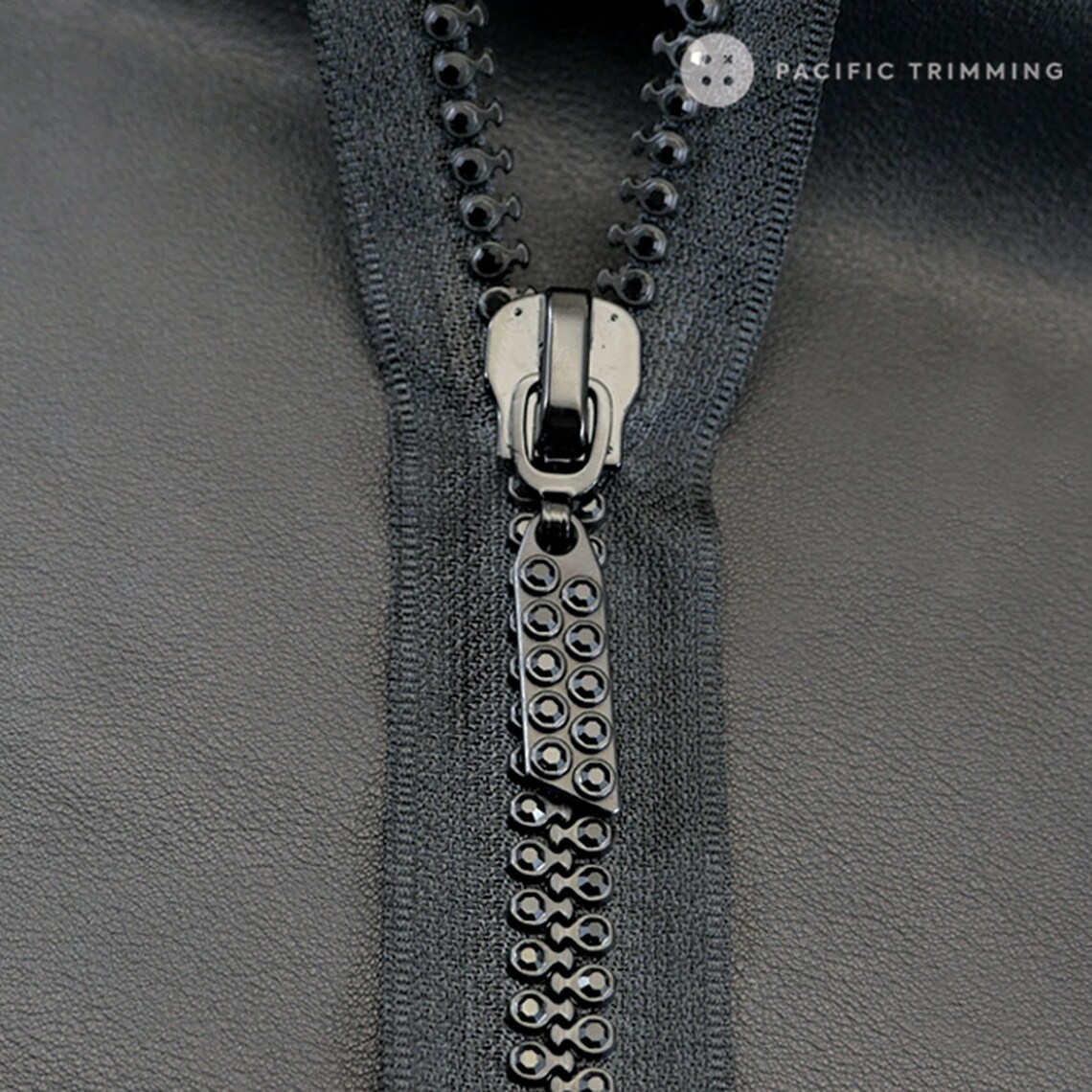 Two Row Rhinestone Molded Plastic #10 Zipper *custom Cut to Length* - Etsy