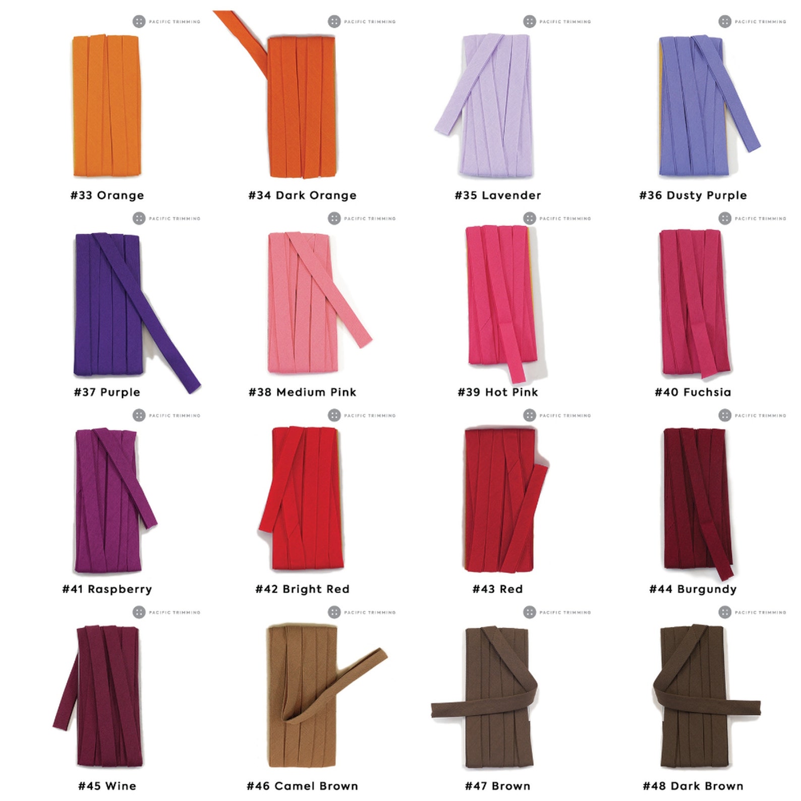 3/8" Double Fold Bias Tape 56 Colors - Etsy