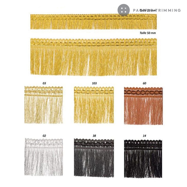 Premium Quality Braided Metallic Fringe Trim - Etsy