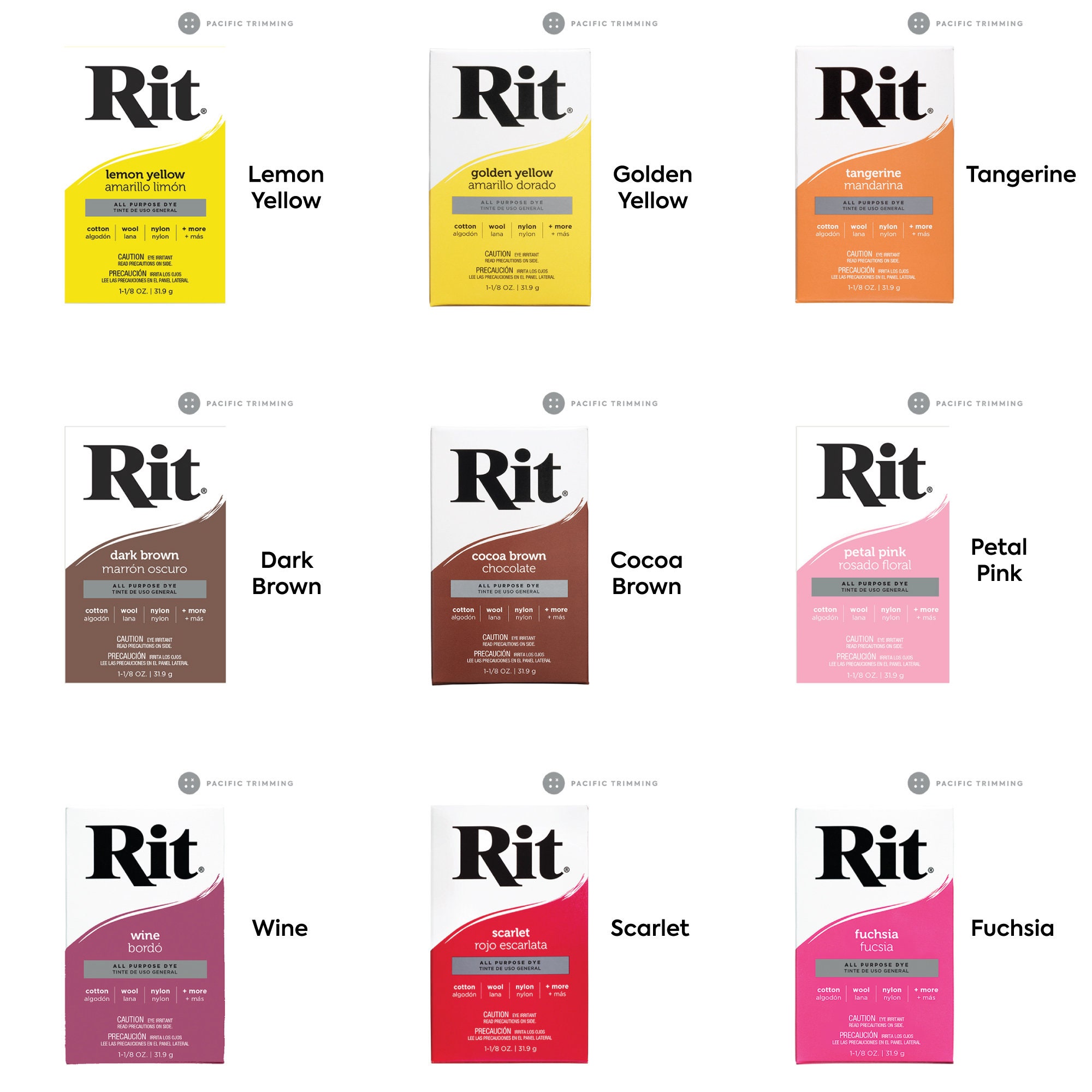 Rit All Purpose Dye Powder All Colors - Etsy