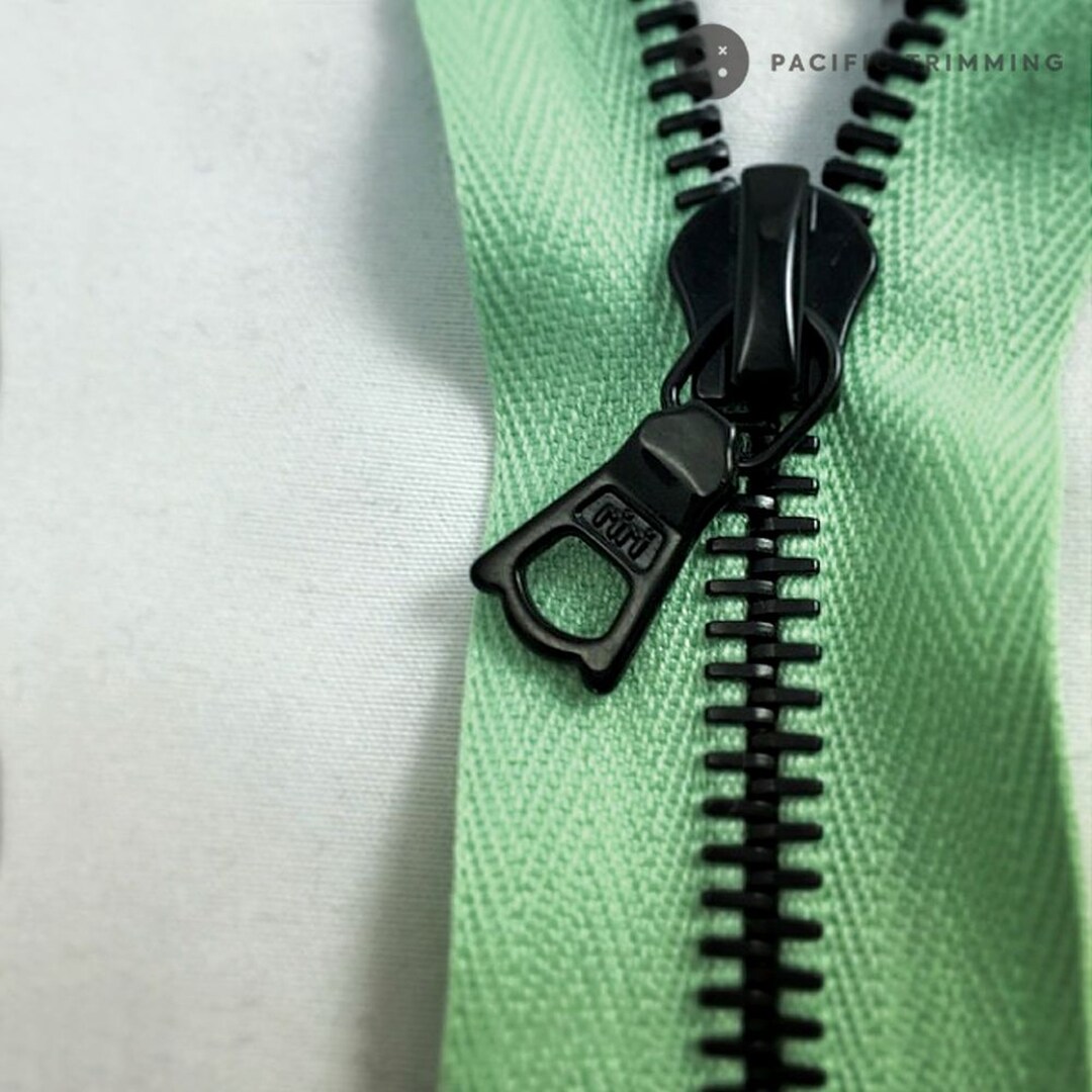 Riri M4 & M6 One Way Matte Black Teeth Metal Zipper *custom Cut to ...