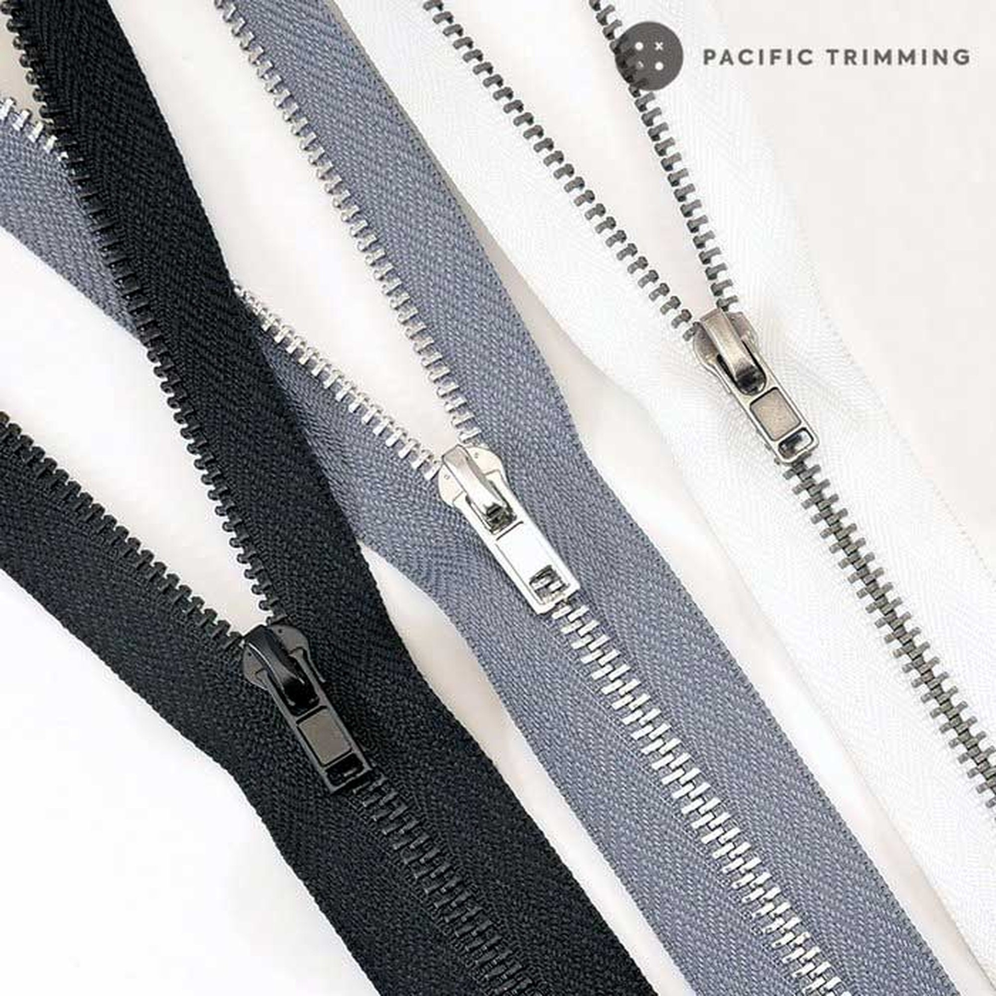 Metal 3 5 or 8 Teeth One Way Zipper custom Cut to Length - Etsy