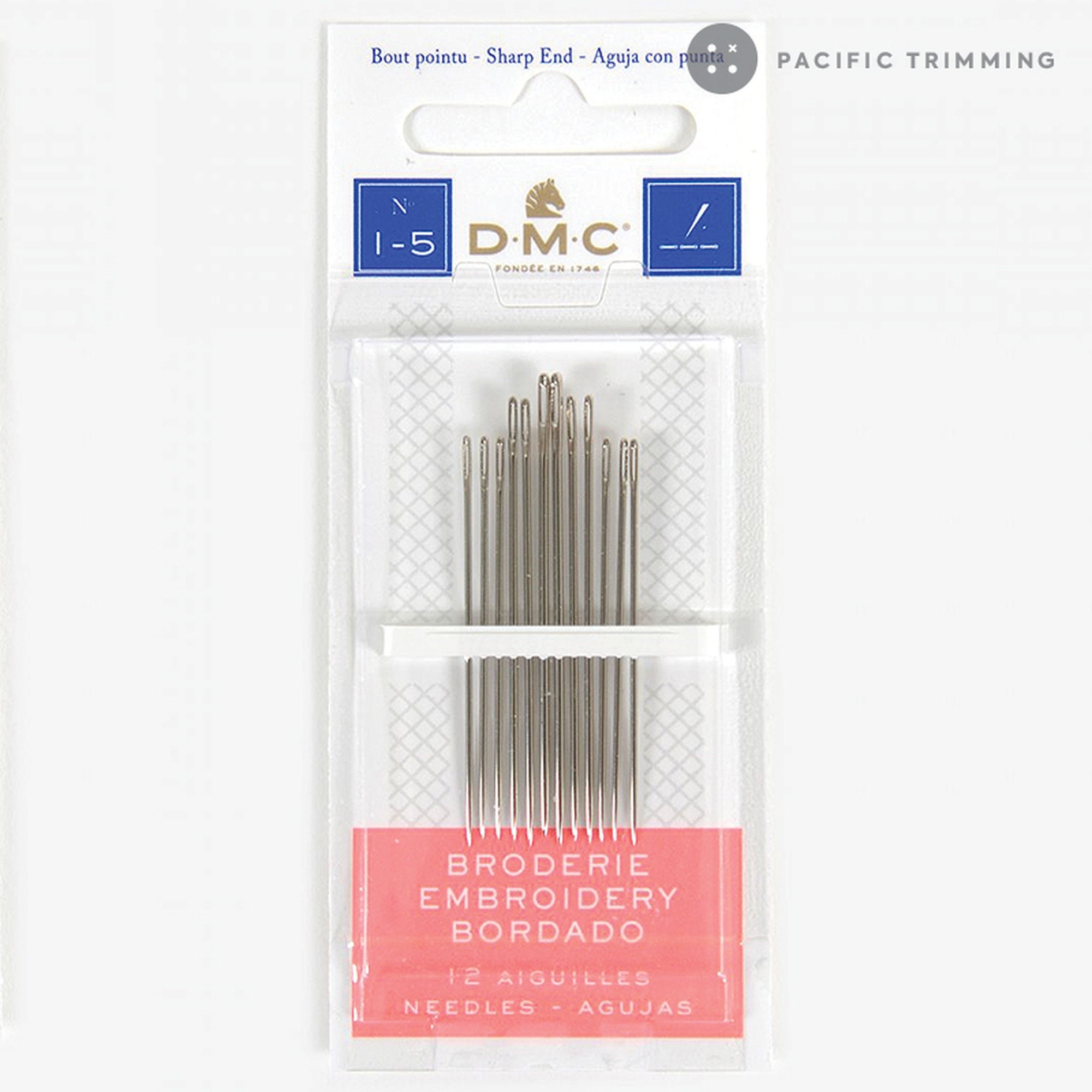 DMC Embroidery Needles Multiple Sizes Size 1 5 Size 3 | Etsy