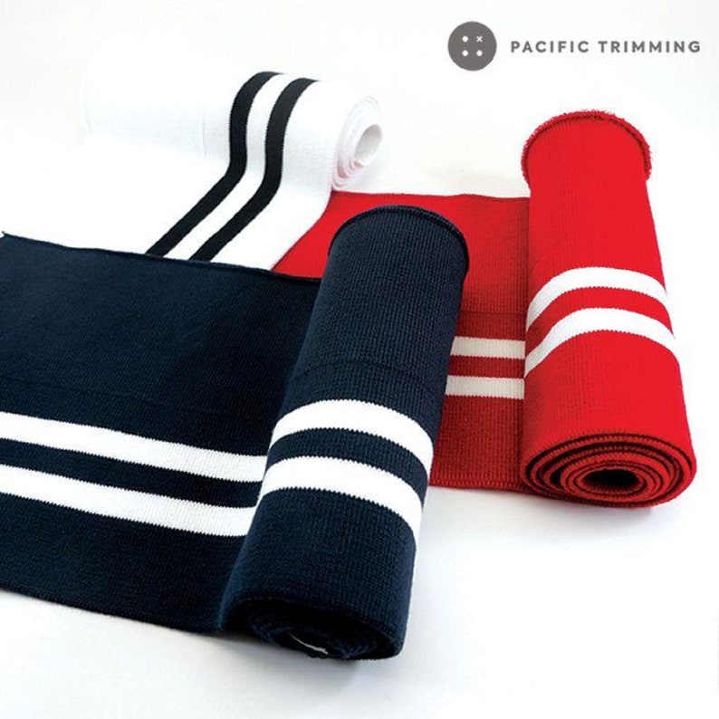 Two Line Striped Rib Knit Multiple Colors - Etsy