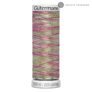 Gutermann Dekor Metallic Embroidery Thread 200M 29 Colors - Etsy