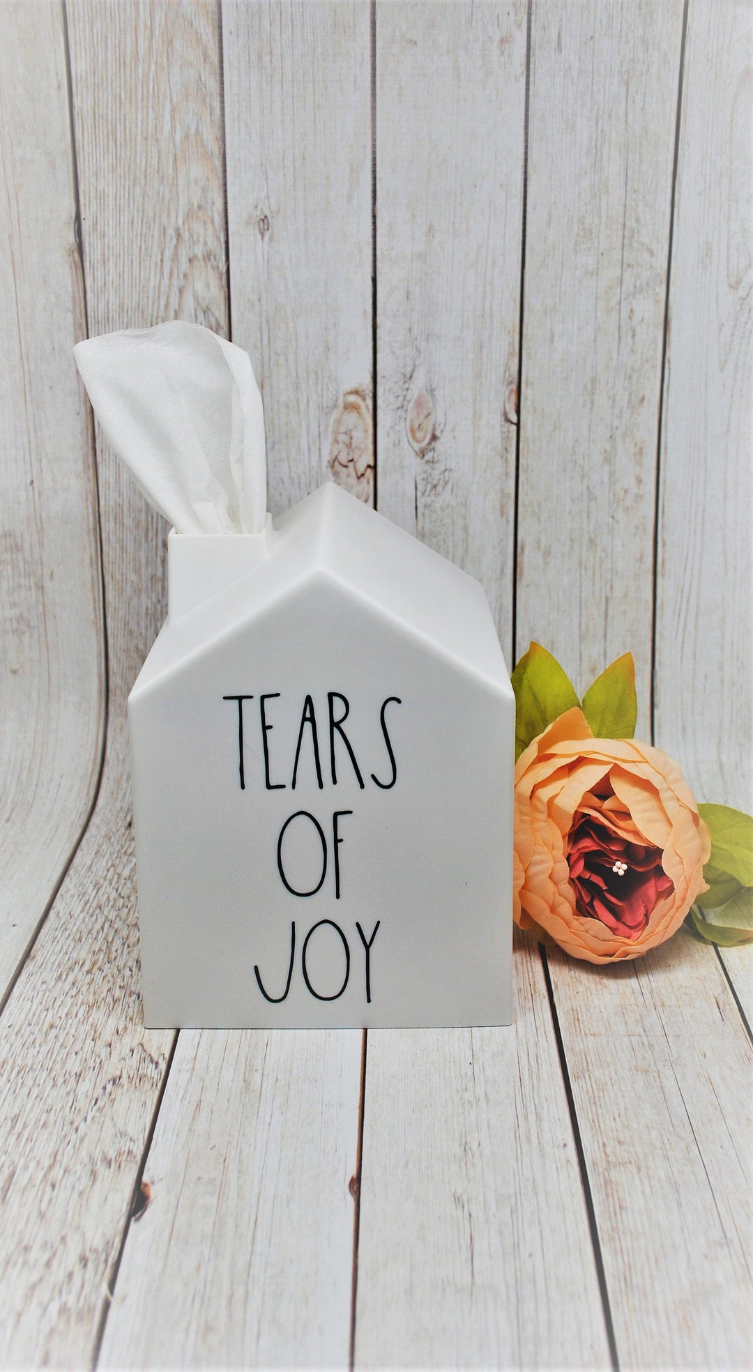 Rae Dunn Inspired Tissue Cover Tears of Joy Farmhouse - Etsy