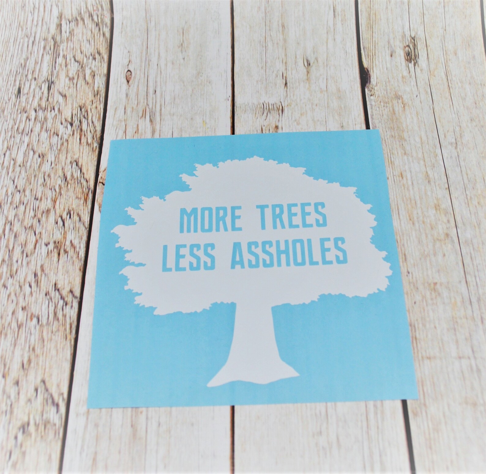 More Trees Less Assholes Car Decal Window Decal Outdoor | Etsy