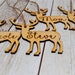 Personalized Reindeer Christmas Tags Stocking Tags Custom - Etsy
