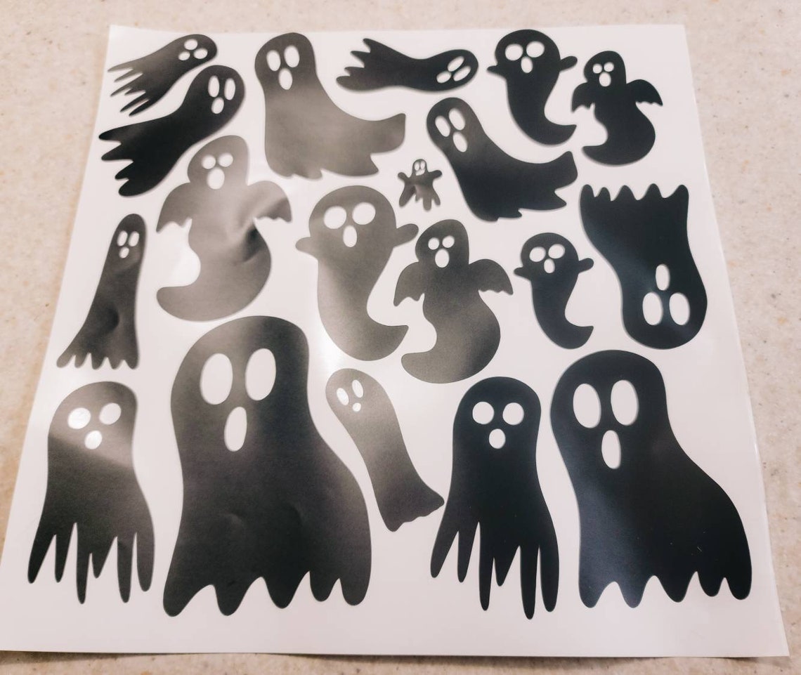Set of 20 Ghost Decals Halloween Decor Ghost Stickers Wall | Etsy