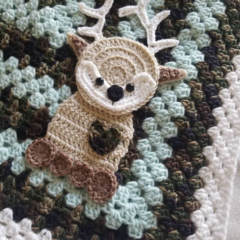 Crochet Deer Applique - Etsy