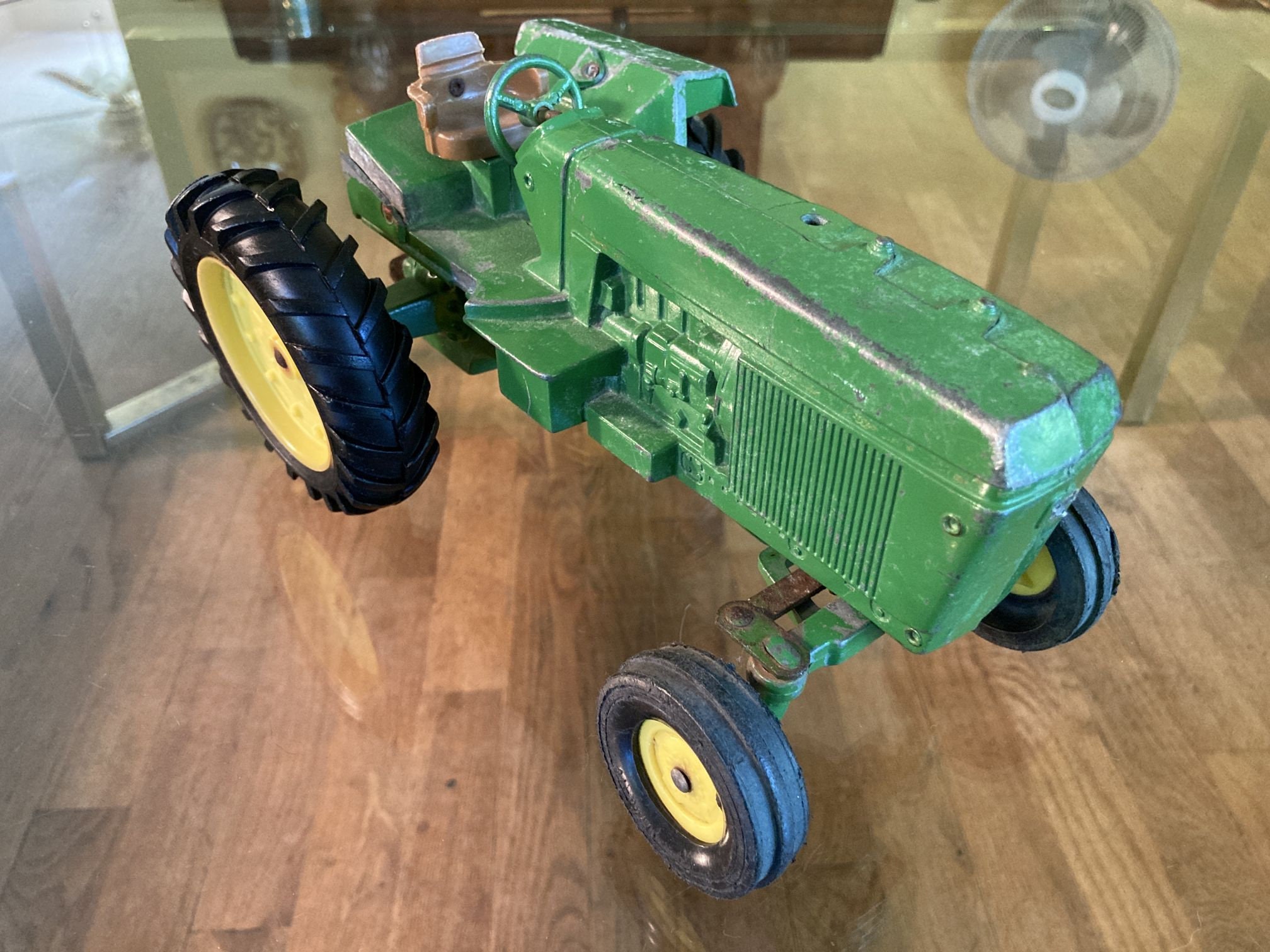Vintage ERTL Diecast Toy John Deere Farm Tractor 512-7214 Missing Cab ...