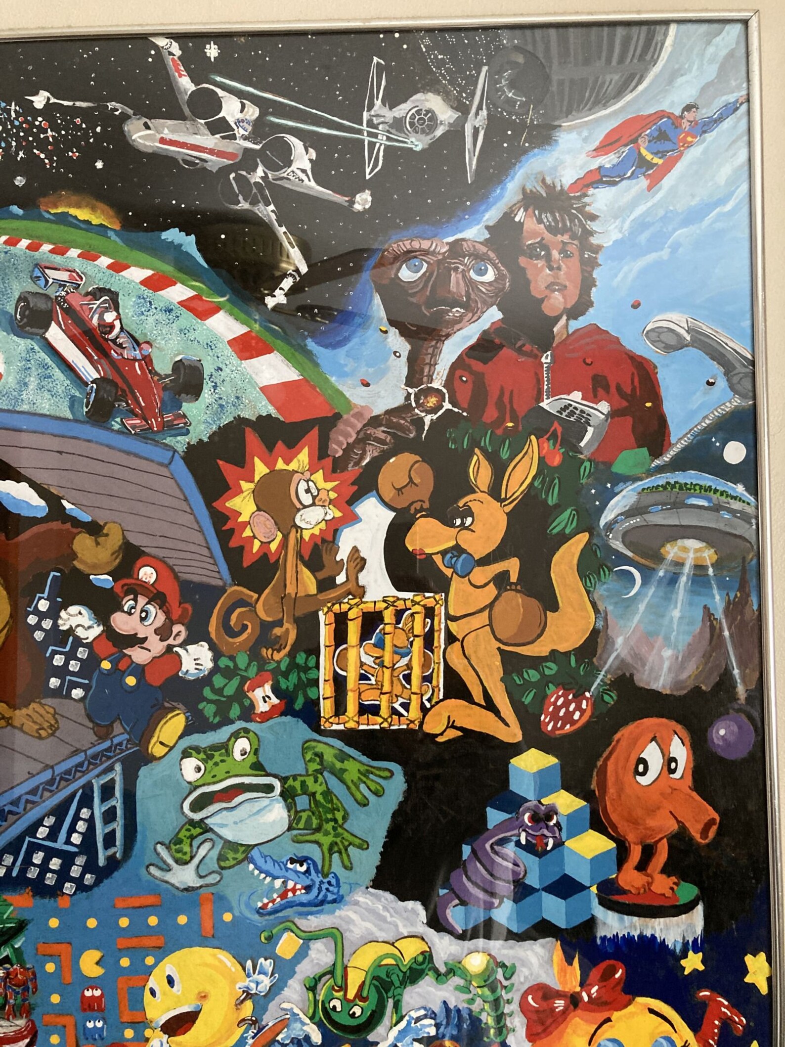 Vintage Video Game Art Original Painting Atari 20th - Etsy