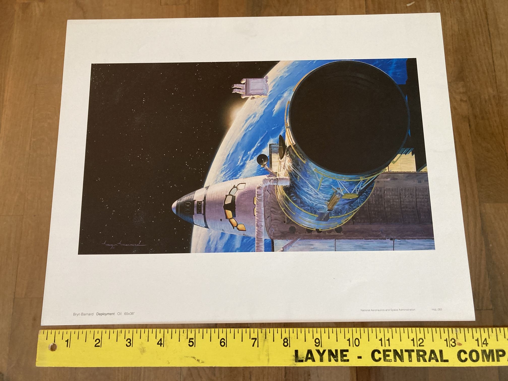 Vintage 1990s NASA Art Print Hubble Space Team No.294 Dry Lake - Etsy