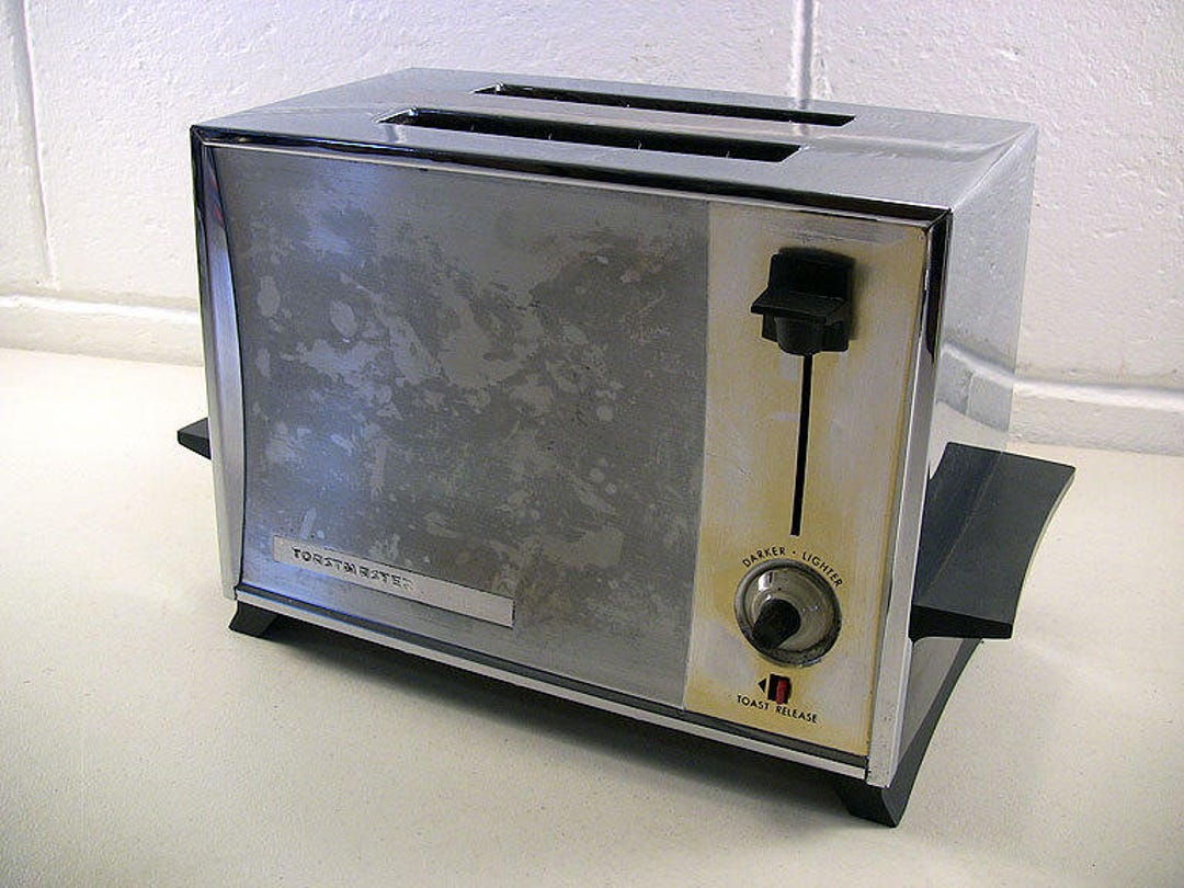 Vintage Chrome 2-slice Toaster Toastmaster Model B112 Mid Century ...