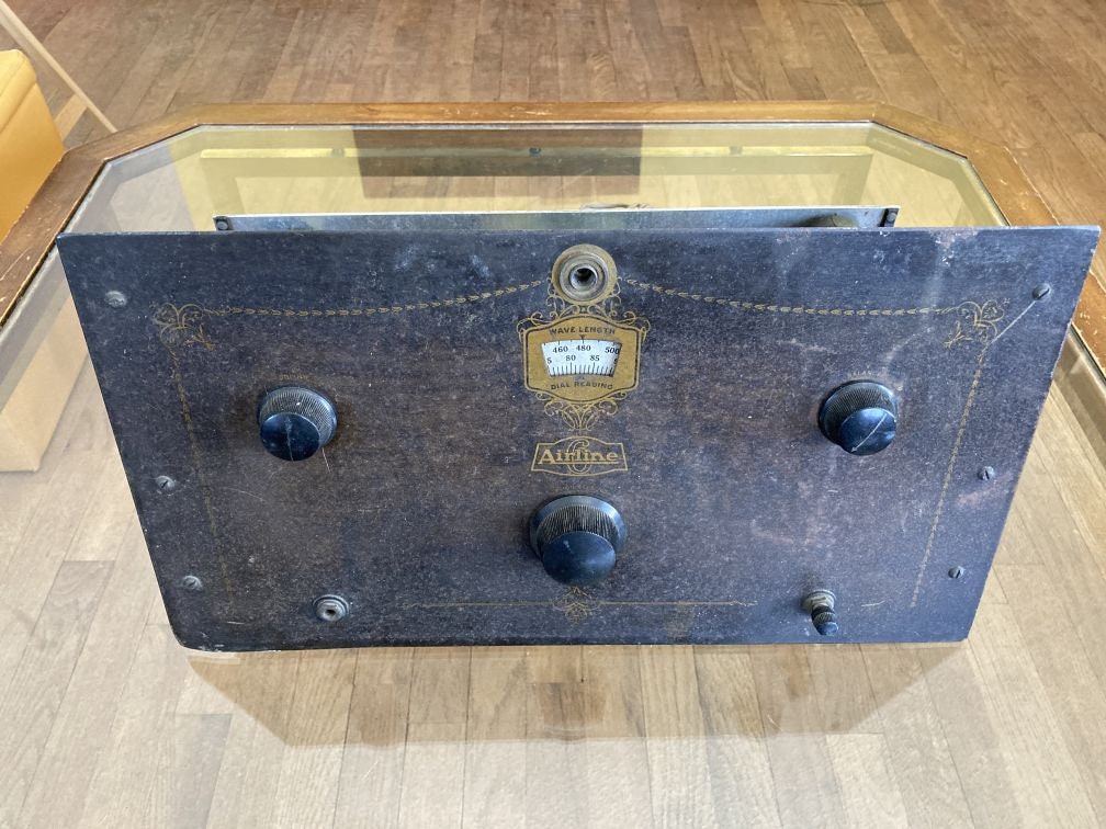 Antique Vintage Early Airline Tube Radio Receiver Metal Face 1920s for ...