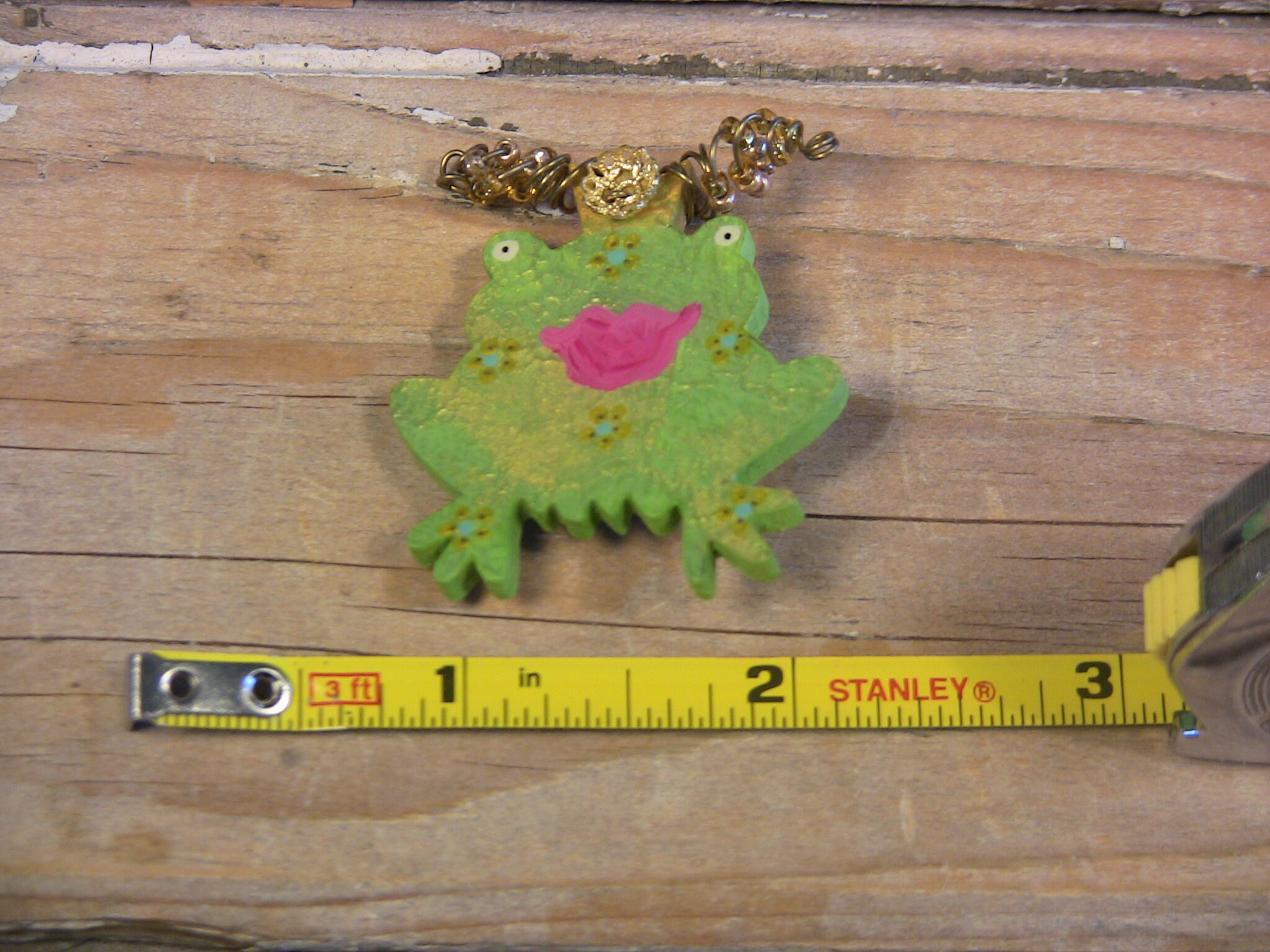 Vintage Princess Frog Pin Hand-painted Handcrafted Artisan Jewelry ...