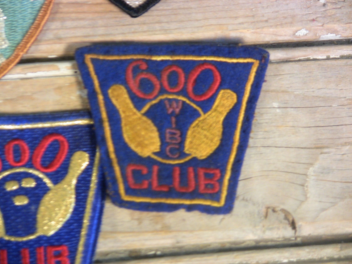 Vintage Bowling Collectibles Cloth Patches Sewing Fabric - Etsy