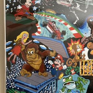 Vintage Video Game Art Original Painting Atari 20th Anniversary John ...