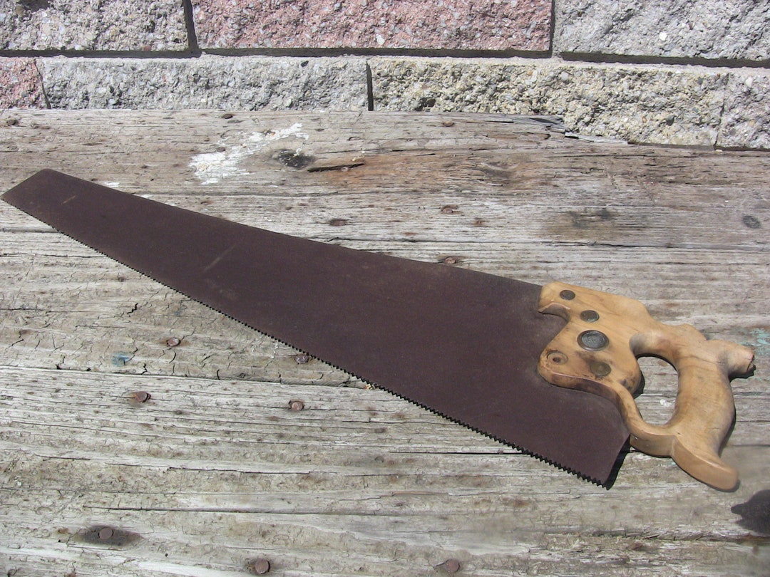 Vintage Crosscut Saw Disston & Sons PHILADA D8 Skew Back 26" 8 PPI ...
