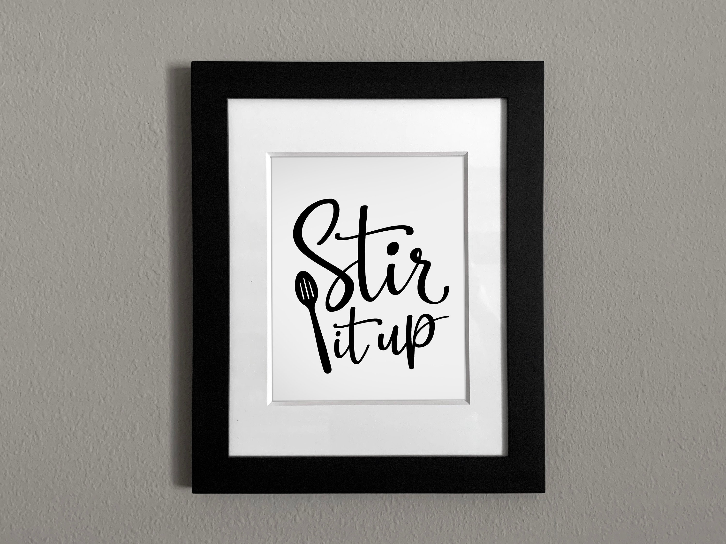 Stir It up Print | Kitchen Sign | Cooking Wall Decor Art | Bob Marley ...