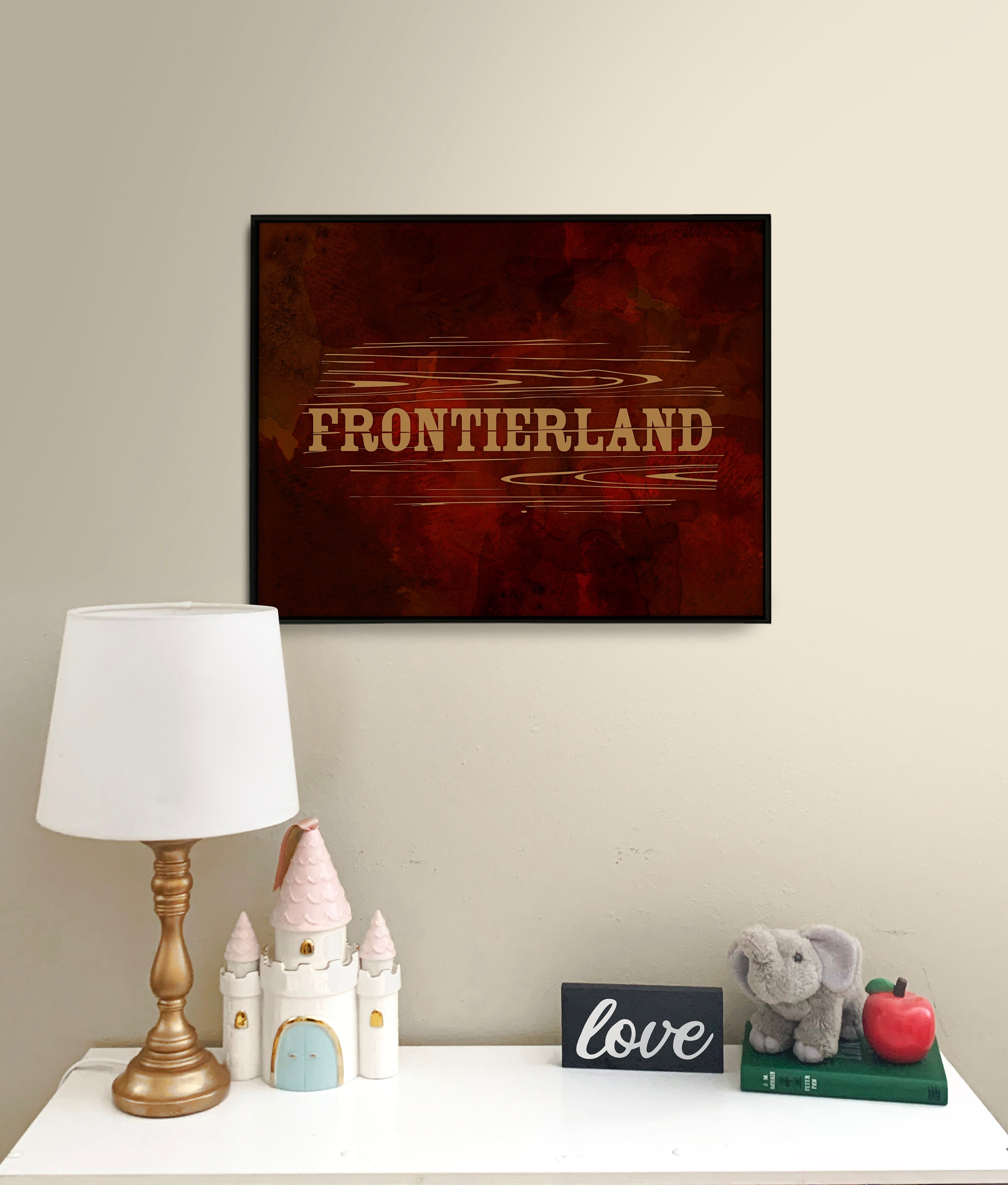 Frontier Print | Land Watercolor | Frontier Painting | Attraction ...