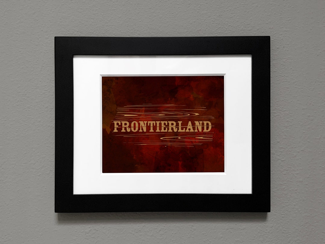 Frontier Print | Land Watercolor | Frontier Painting | Attraction ...